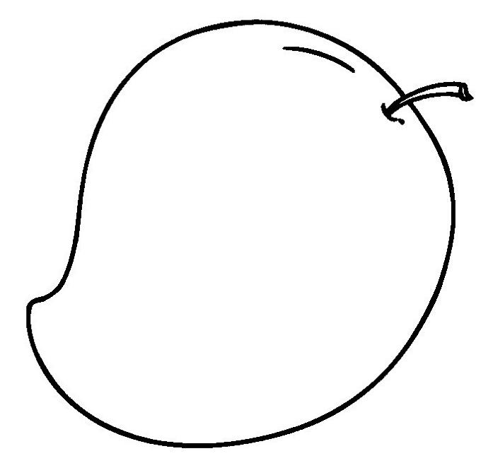Descarga Gratuita Dibujo De Mango Para Colorear En Línea Dibujos Para