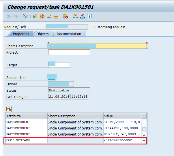 Request Sidxxx Has The Invalid Attribute Exptimestamp Sap Basis Genie