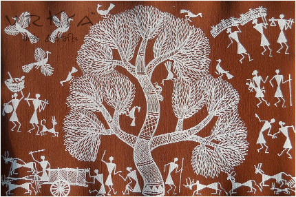 vrksa arts & crafts: warli tree