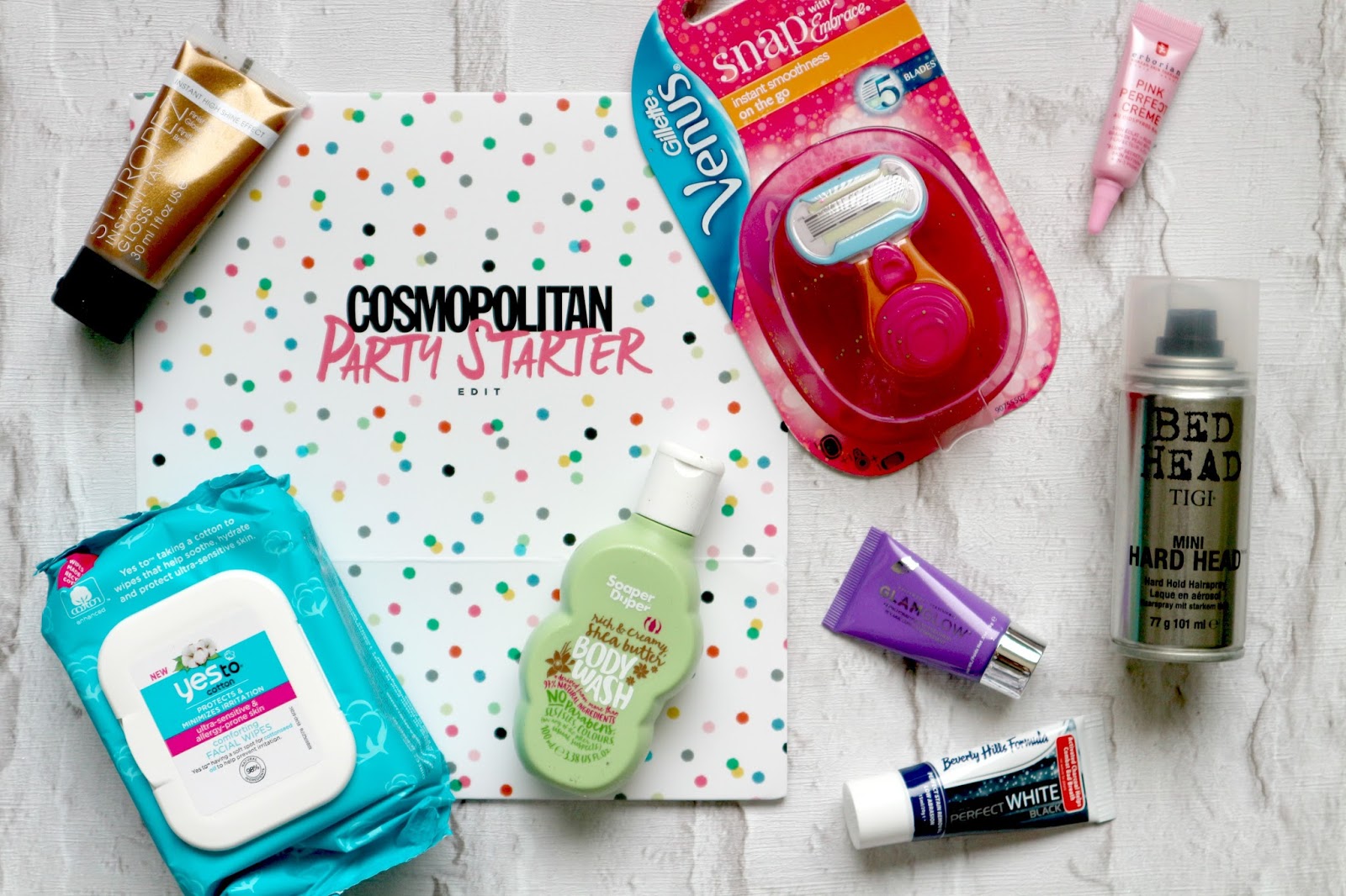 The Latest In Beauty Cosmopolitan Party Starter Edit | Ellis Tuesday