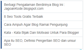 Cara Membuat Widget Artikel Custom Di Blogger - Jagoan Kode