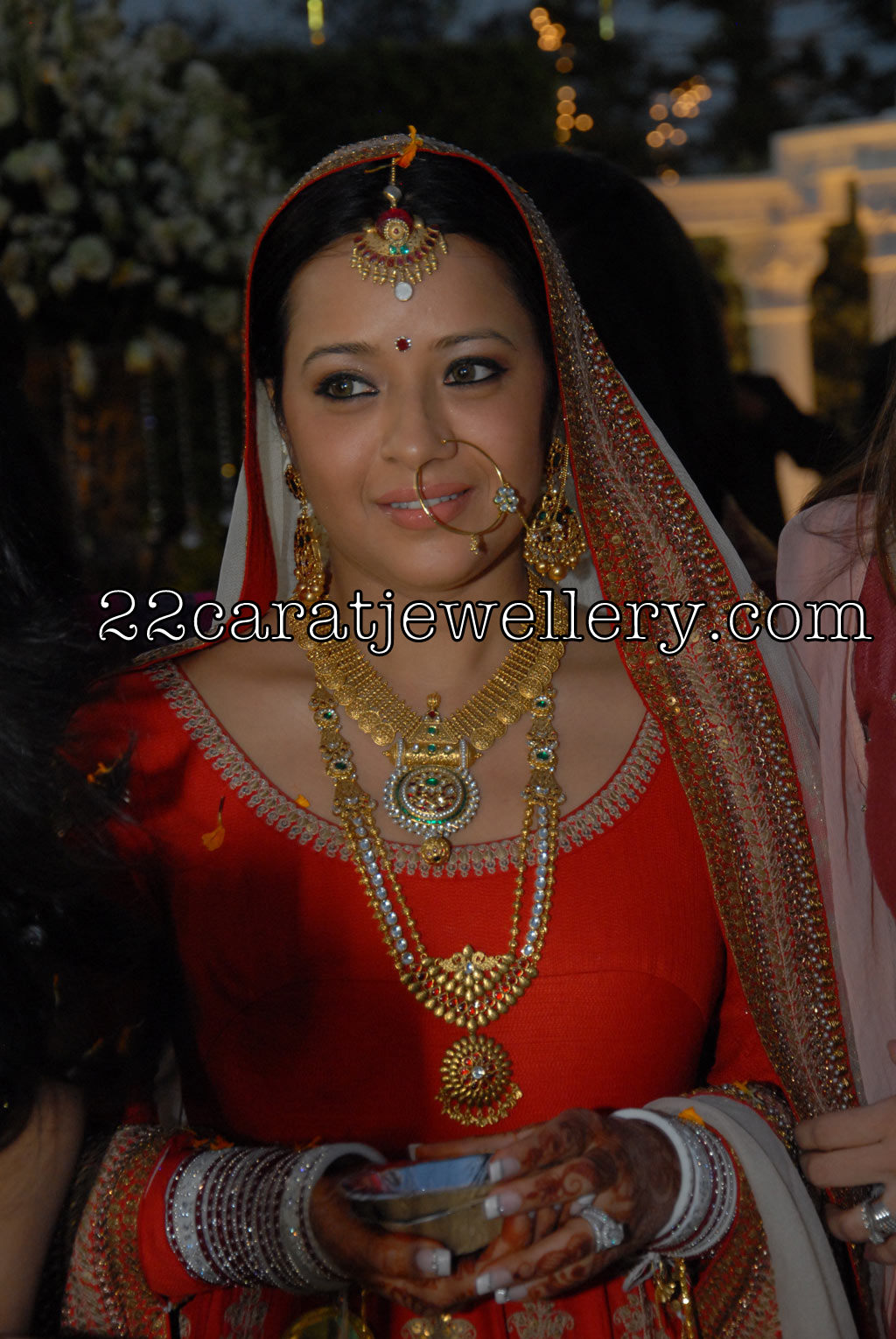 Reema Sen in Traditional Bridal Jewelry - Jewellery Designs