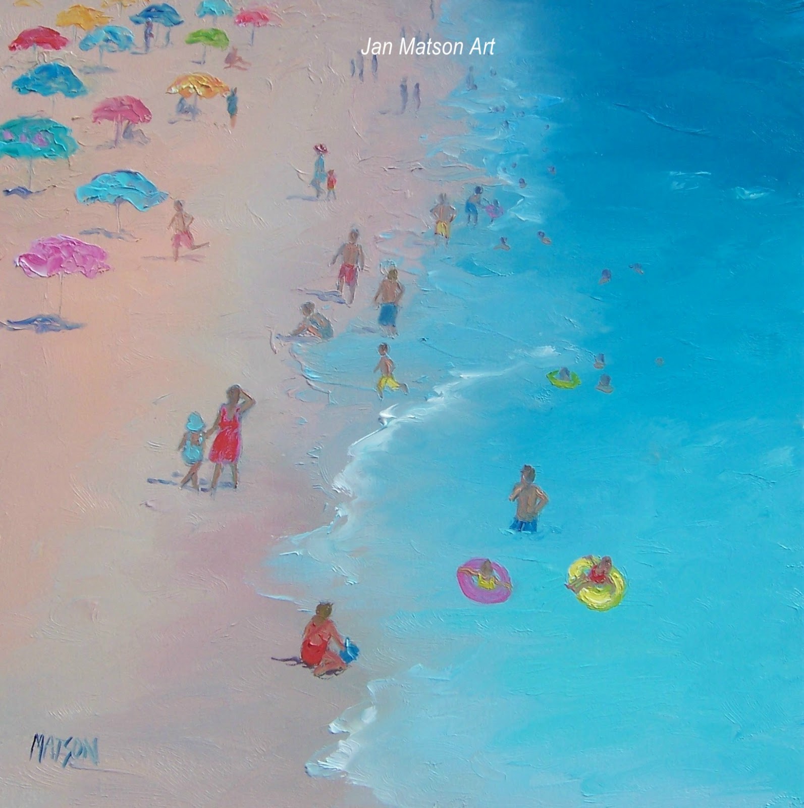 Jan Matson Art: Etsy Art, Beach Painting, 'A Peaceful Place'