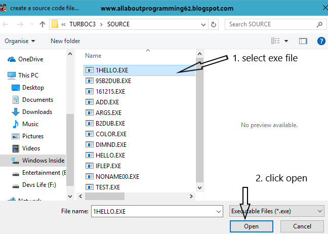 How to run (16-bit) .exe files output by Turbo C++ ?? - All About ...