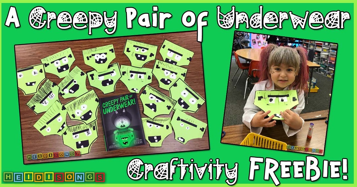 A Creepy Pair Of Underwear Craftivity FREEBIE A Creepy Pair Of Underwear Craftivity FREEBIE