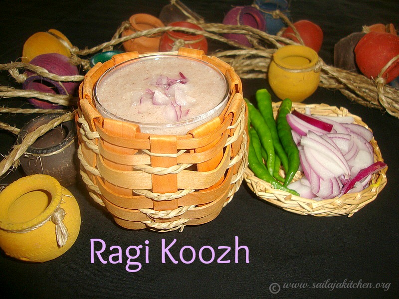 Sailaja Kitchen...A site for all food lovers!: Aadi Koozh Recipe / Ragi ...