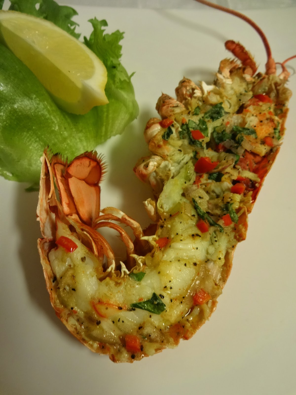 Edels Mat : Gratinert hummer med spicy kryddersmør