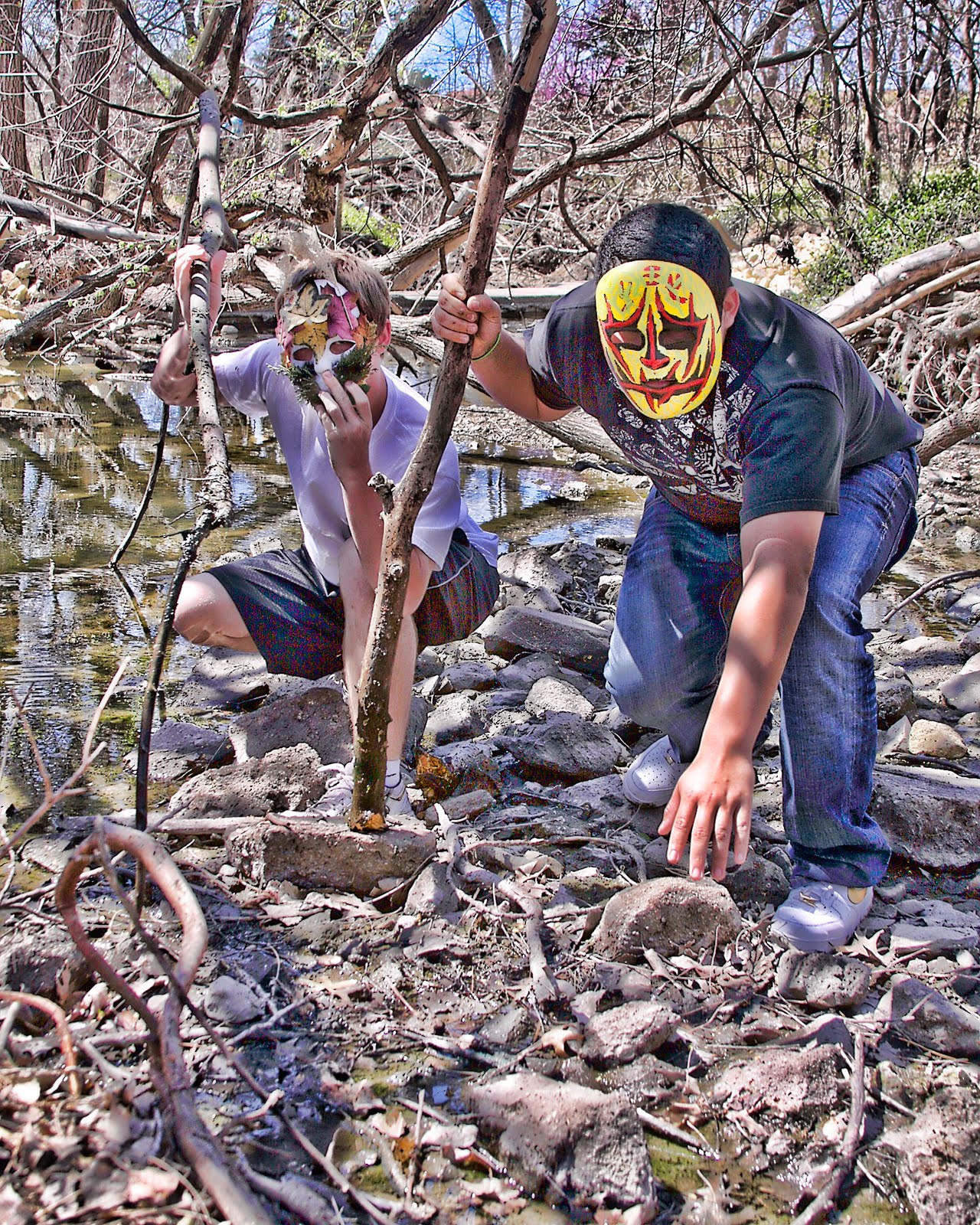 2011 Masks | Mr. Smith's "Lord of the Flies" Masks in Nature