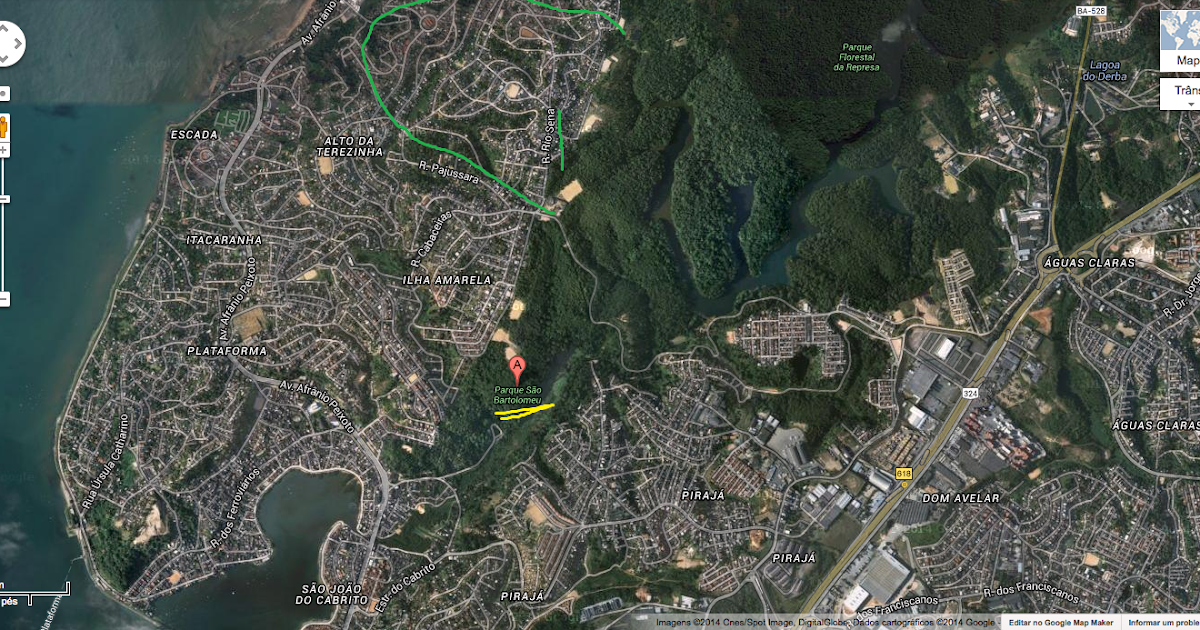 Rio Sena, Salvador, BA. Brasil: Localização e contextualização