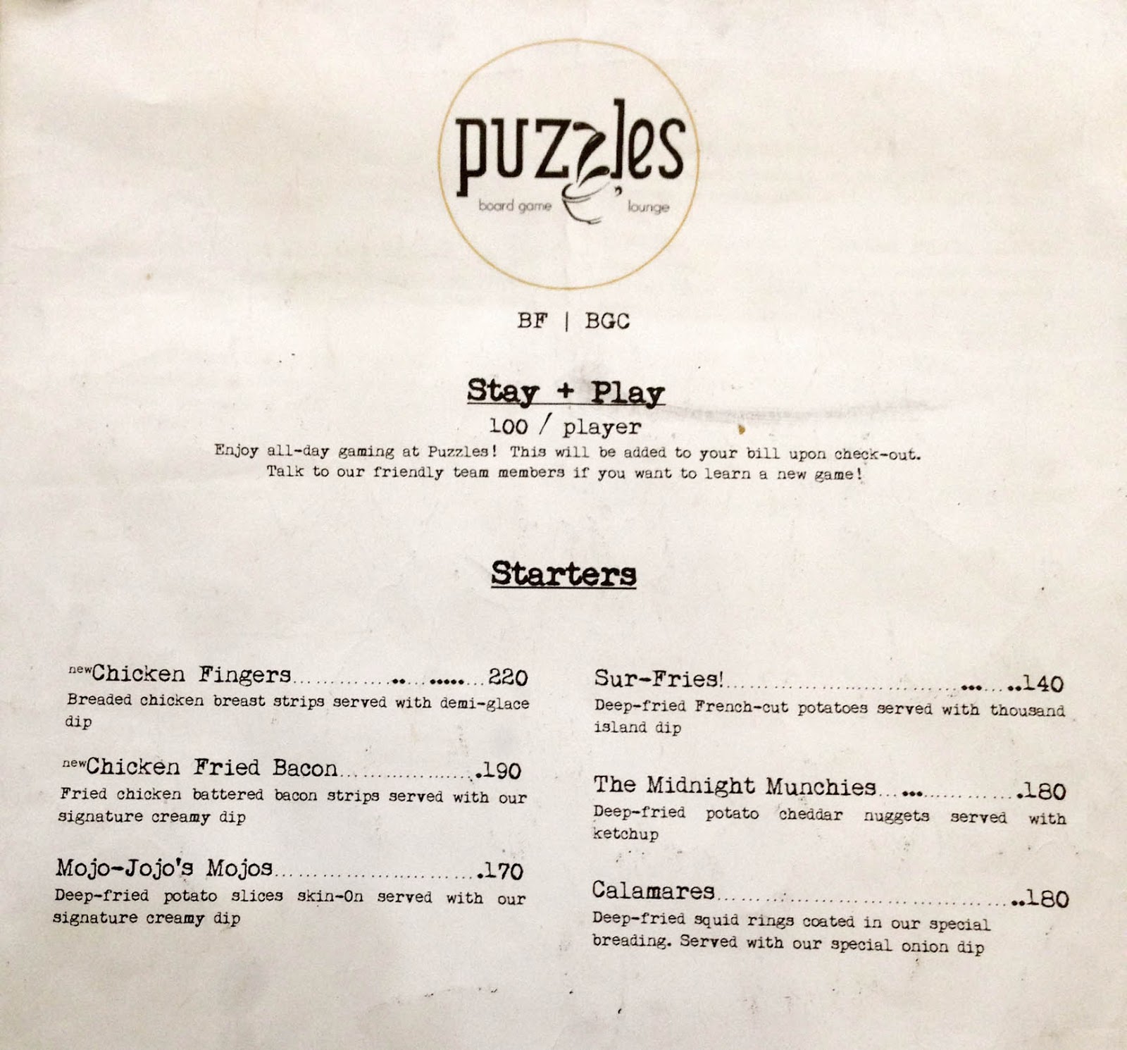 MrsMommyHolic: Puzzles: Board Game Lounge in BF Paranaque