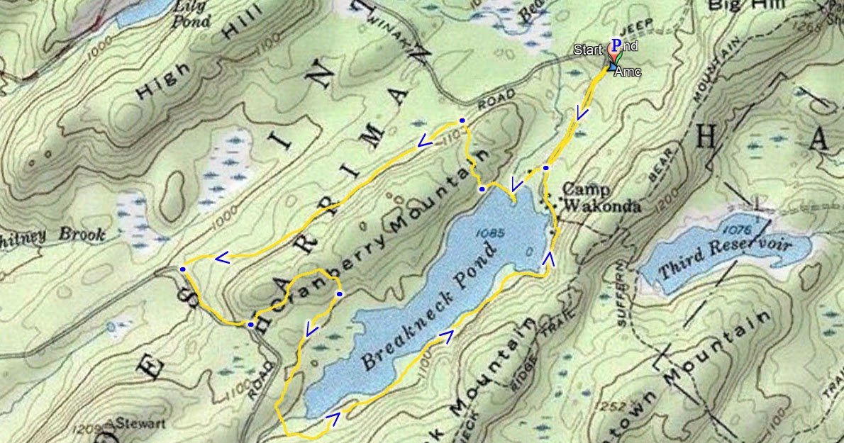 Harriman Hiker: Harriman State Park and Beyond: Breakneck Pond AMC Loop
