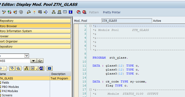 SAP ABAP Central: Water Puzzle Game in SAP using Dialog Program