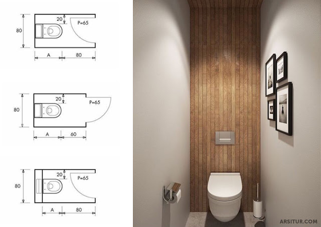Ukuran Minimal Toilet dan Kamar Mandi - Arsitur Studio