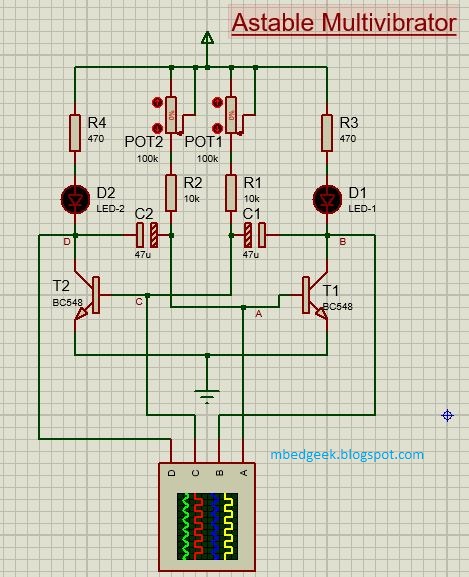 Electronics and Embedded Systems, Microcontrollers, Arduino: Astable ...