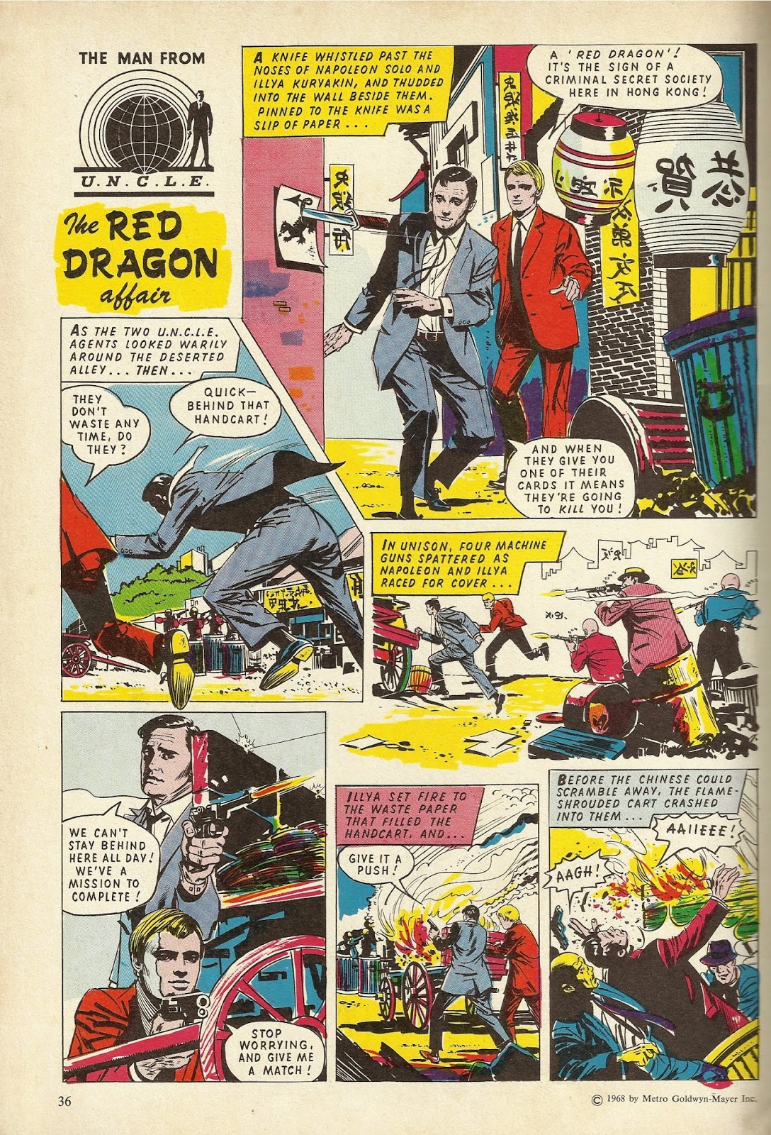 Spies! Guns! Intrigue! The Man From UNCLE comics according to Wikipedia