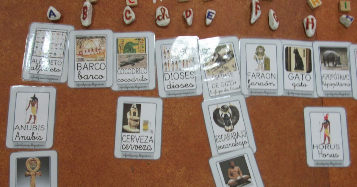 INFANTIL de GRACIA: TARJETAS DE VOCABULARIO DEL ANTIGUO EGIPTO, LAS ...