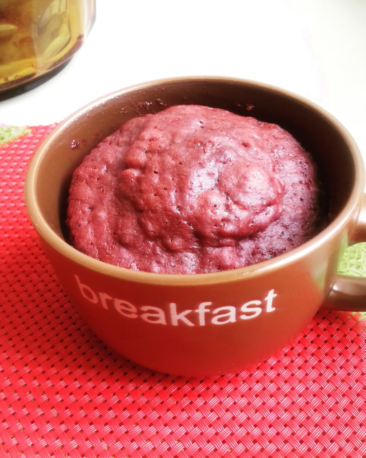 RED VELVET MUG CAKE