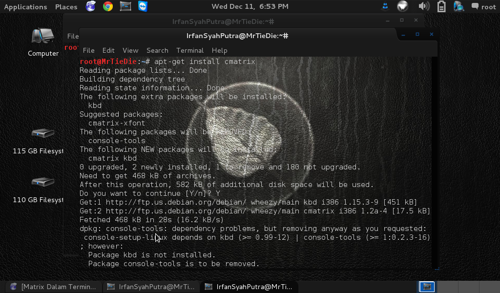 Cara Membuat Matrix Di Terminal - kumpulan tutorial