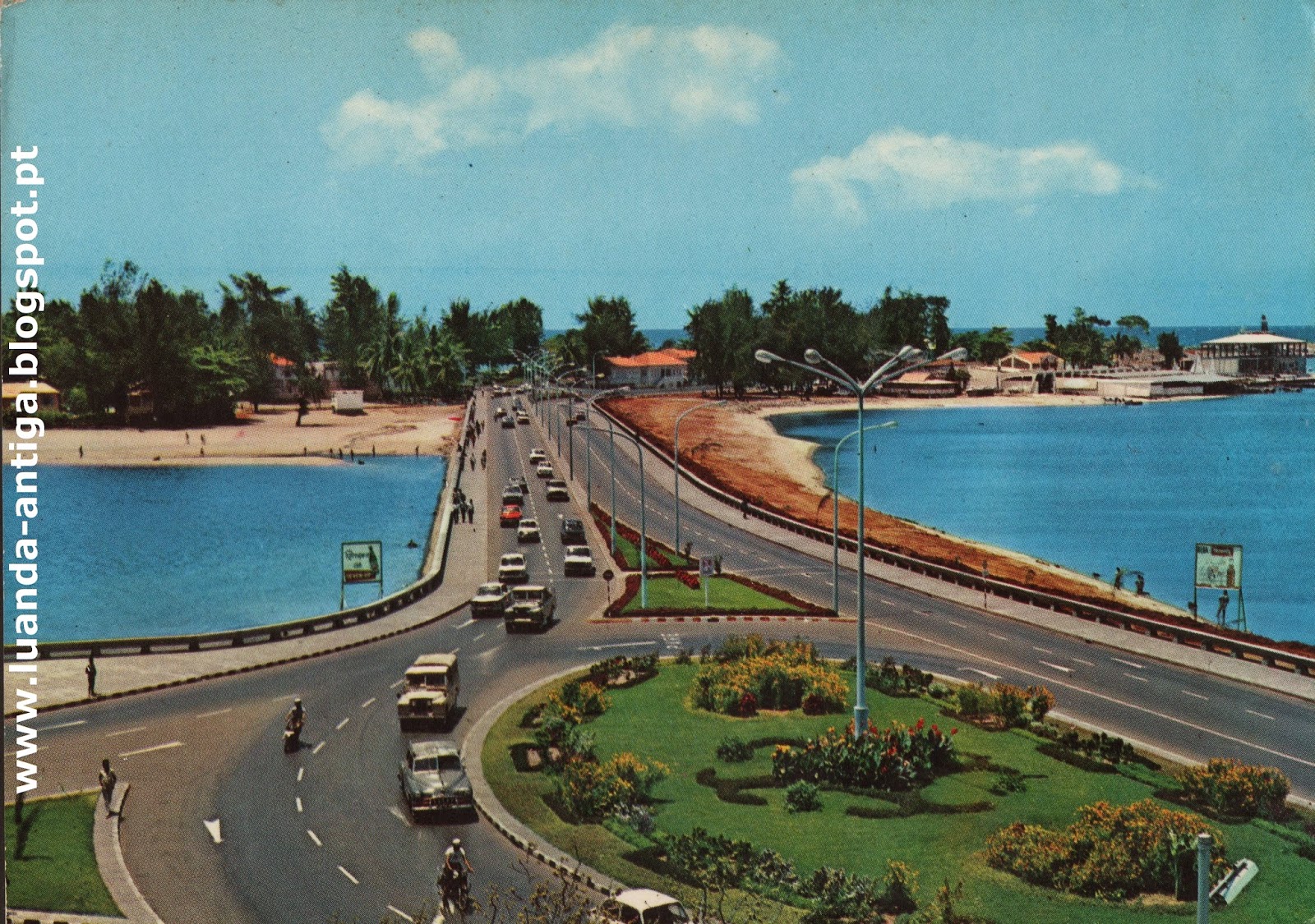 LUANDA em antigas imagens: Postal anos 1960s PONTE DA ILHA DE LUANDA ...