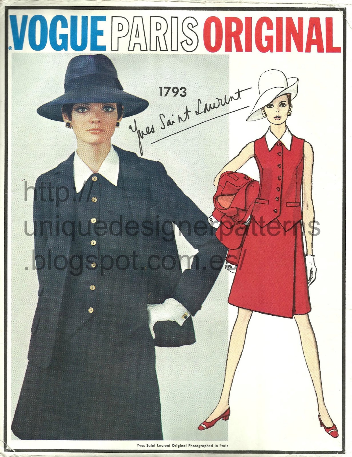 BCN - UNIQUE designer patterns: VPO - Yves Saint Laurent.- "Les boutons ...