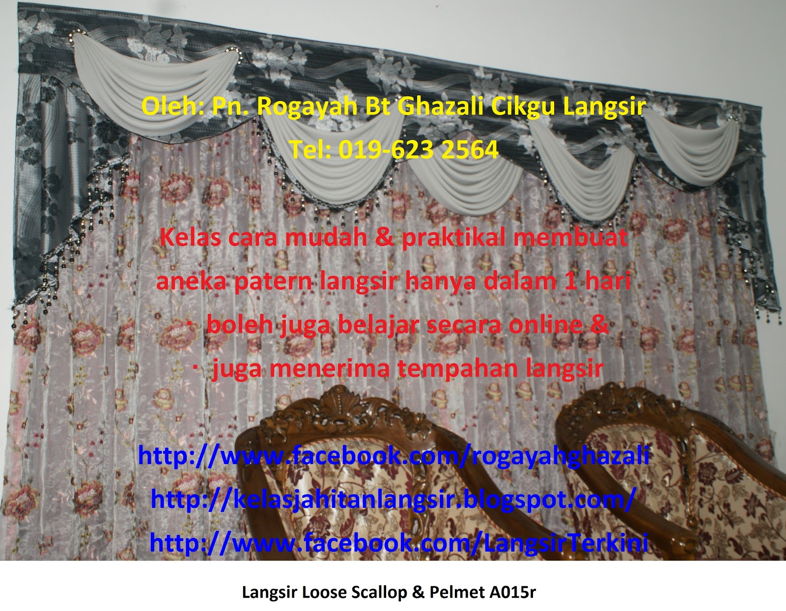 Klik disini utk melihat banyak lagi pattern langsir terkini