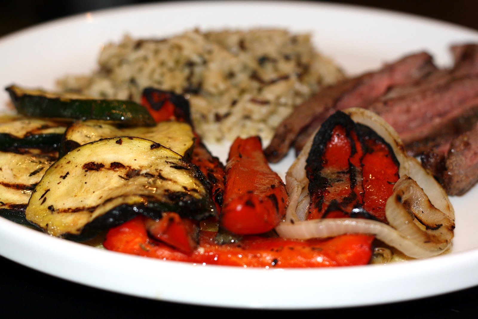 what's for dinner?: grilled steak and vegetables... 25 minutes