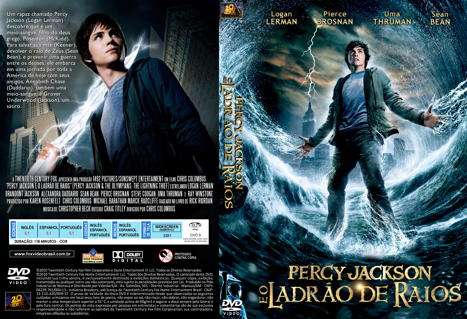 MAXIMUSS CAPAS: PERCY JACKSON E O LADRÃO DE RAIOS (PERCY JACKSON & THE ...