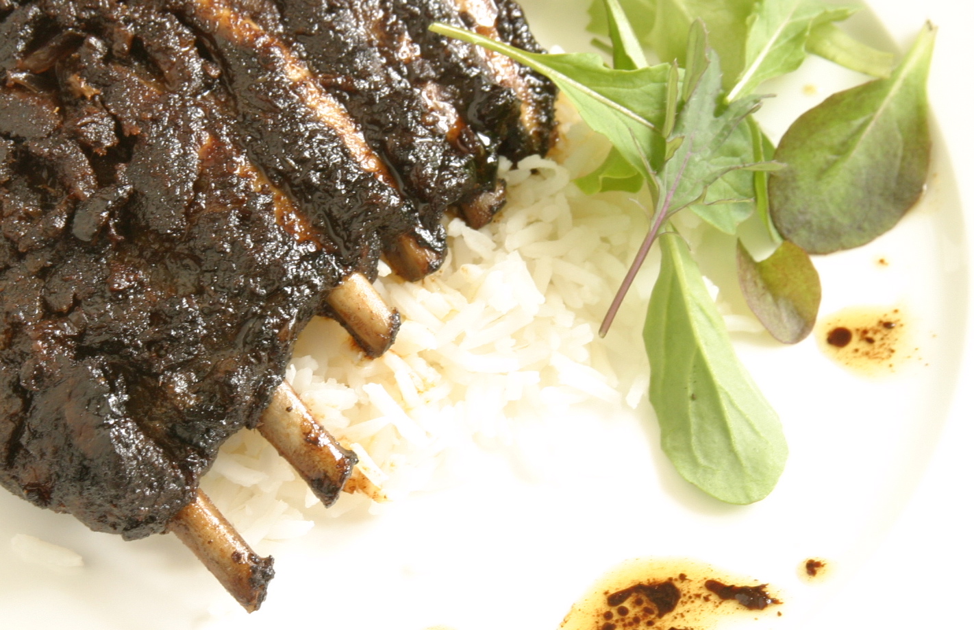 canadian cooking: Wild Boar Ribs with Basmati Rice