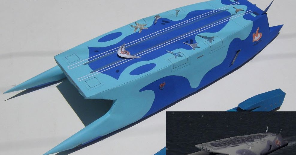 Ace Combat Model - Drawings: Neucom Aircraft Carrier