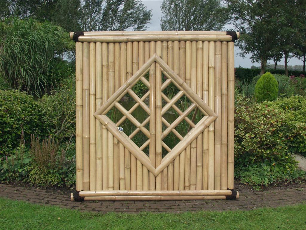 Houtkoning: Bamboe tuinschermen