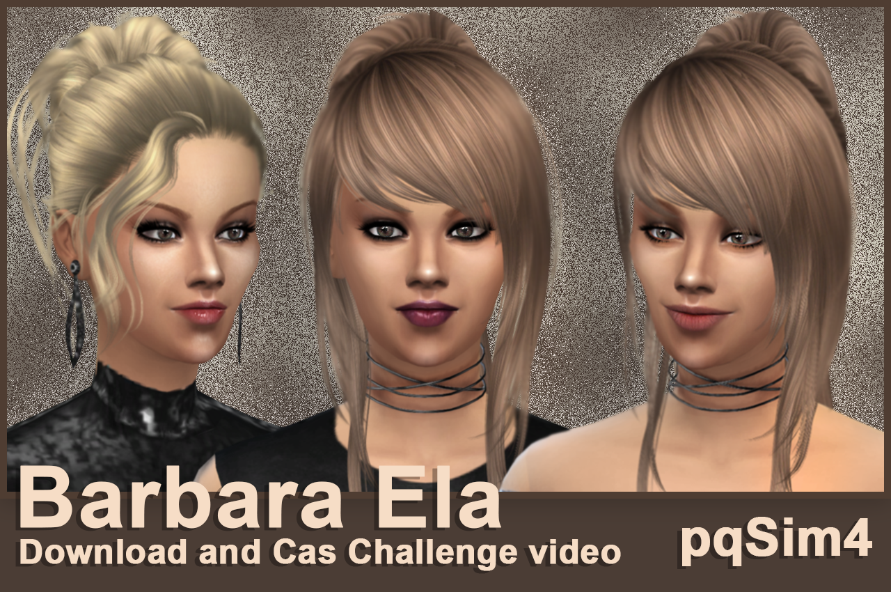 Barbara Ela. Sims 4 CC Download and Cas Challenge.