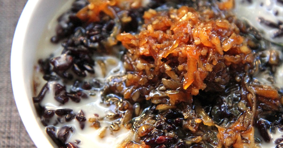Black Sticky Rice & Caramelised Coconut Pudding