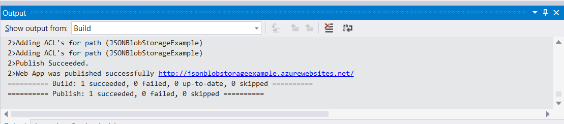 Dennis and Jim's Data Engineering Blog: Uploading a JSON Feed into Azure Blob Storage using an ...