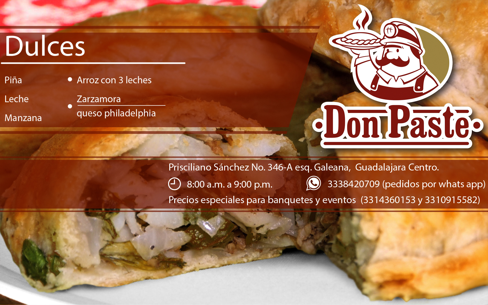 Don Paste Menú Extendido - Don Paste - Pastes Tradicionales