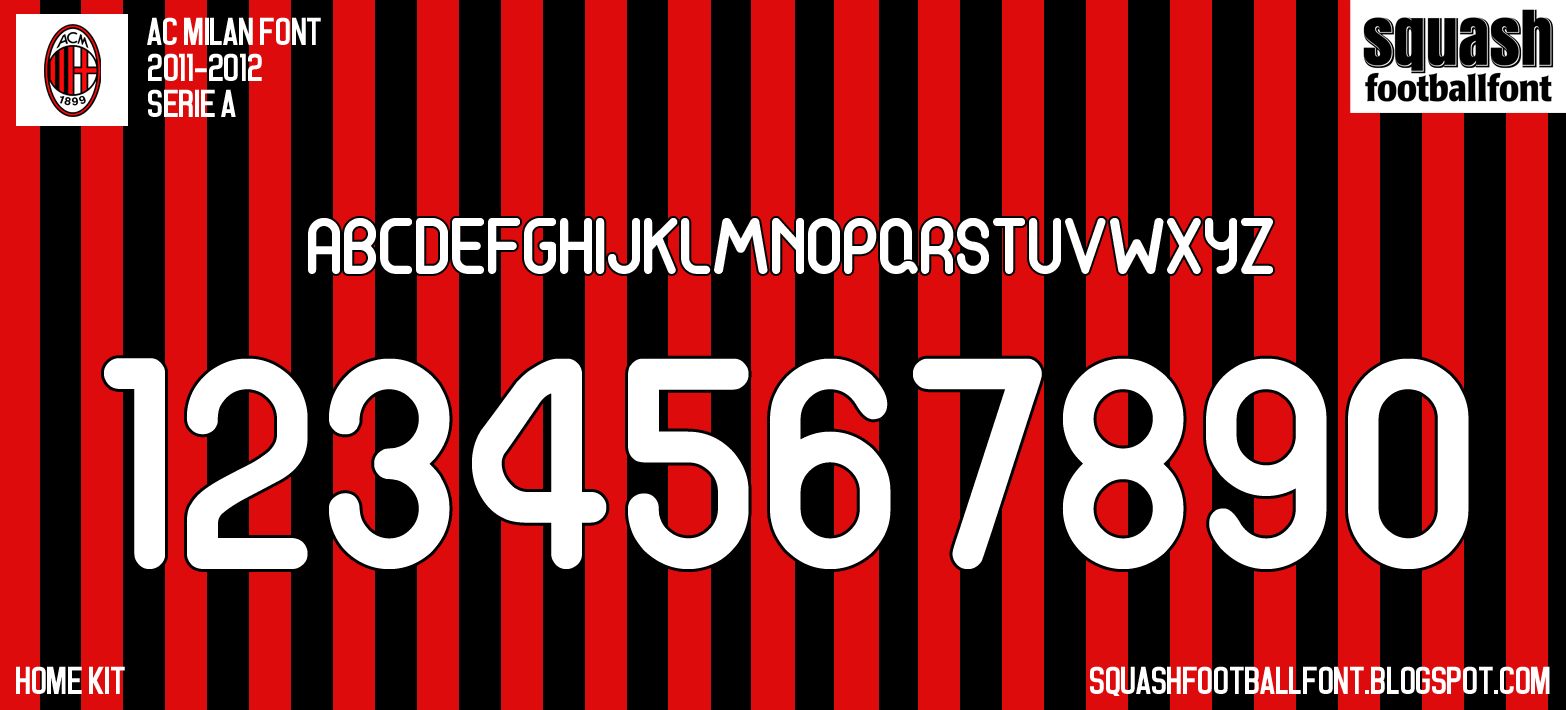 SFF: AC Milan 2011-2012 Font