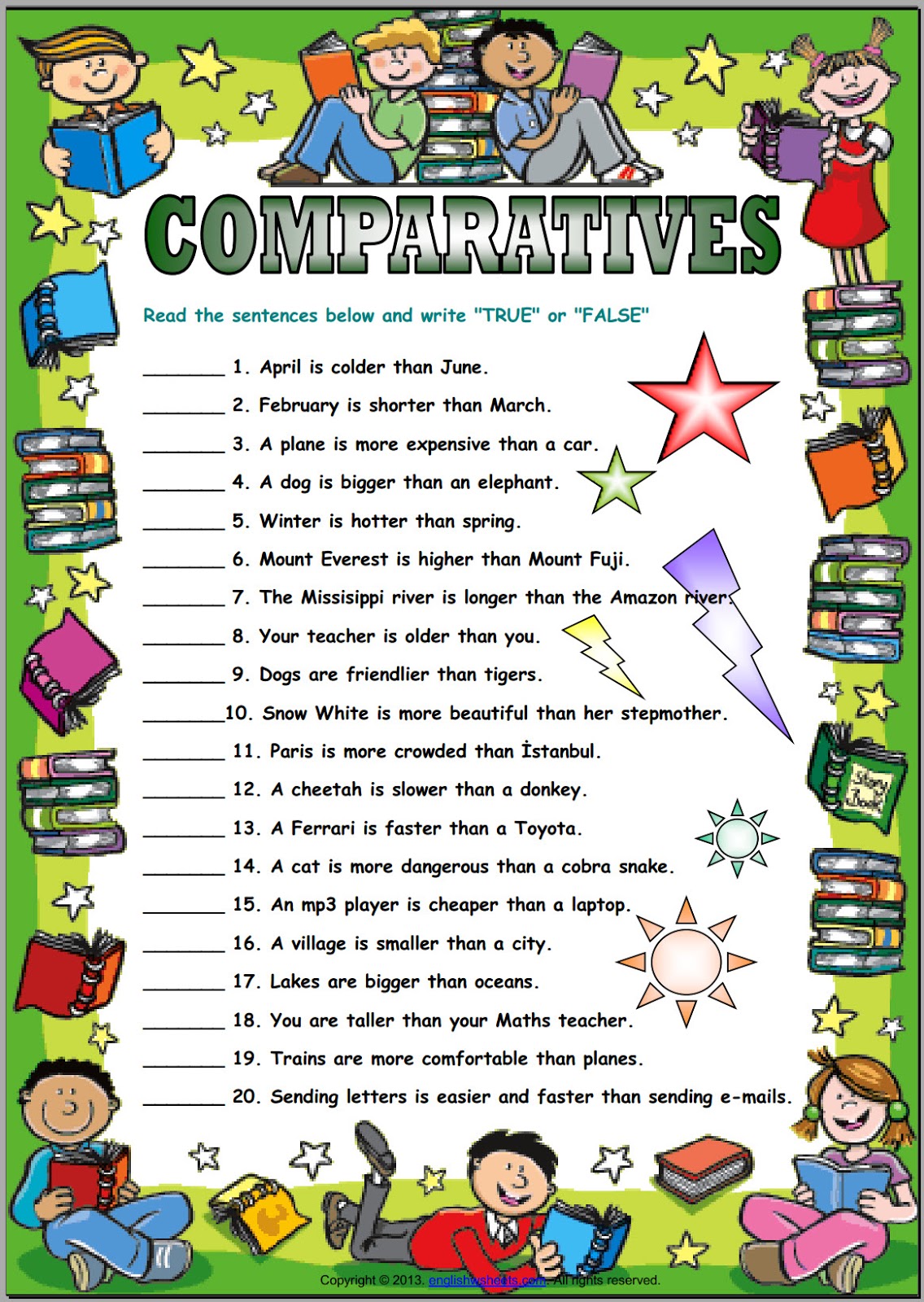 home school: comparatives 2
