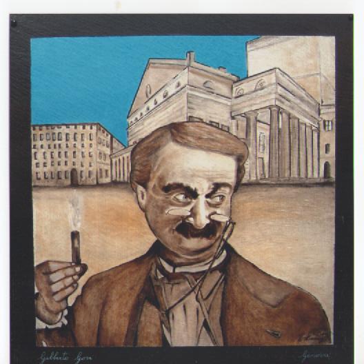 ARDESIA DIPINTA: Gilberto Govi