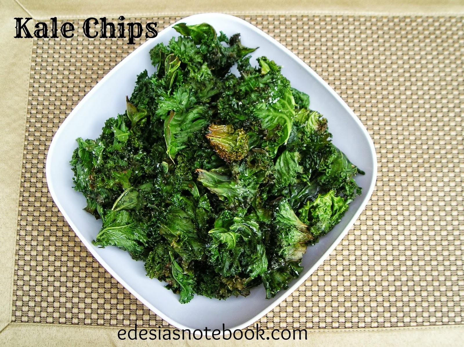 Kale Chips ~ Edesia's Notebook