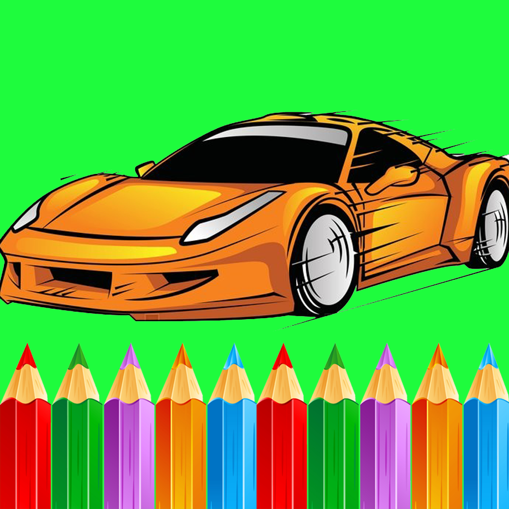 Drawing Car Coloring Book For Kids Edition