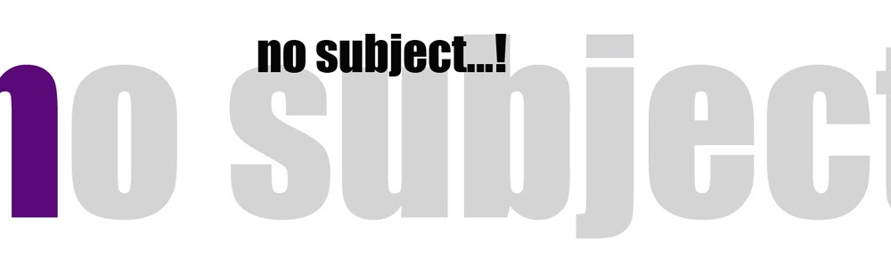 Art Aware: No Subject...!