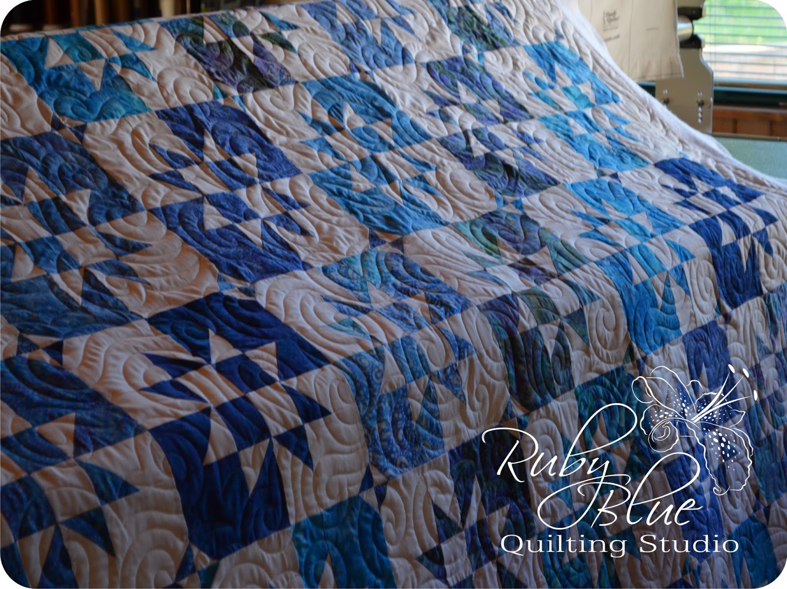 Ruby Blue Quilting Studio: Blue Stars