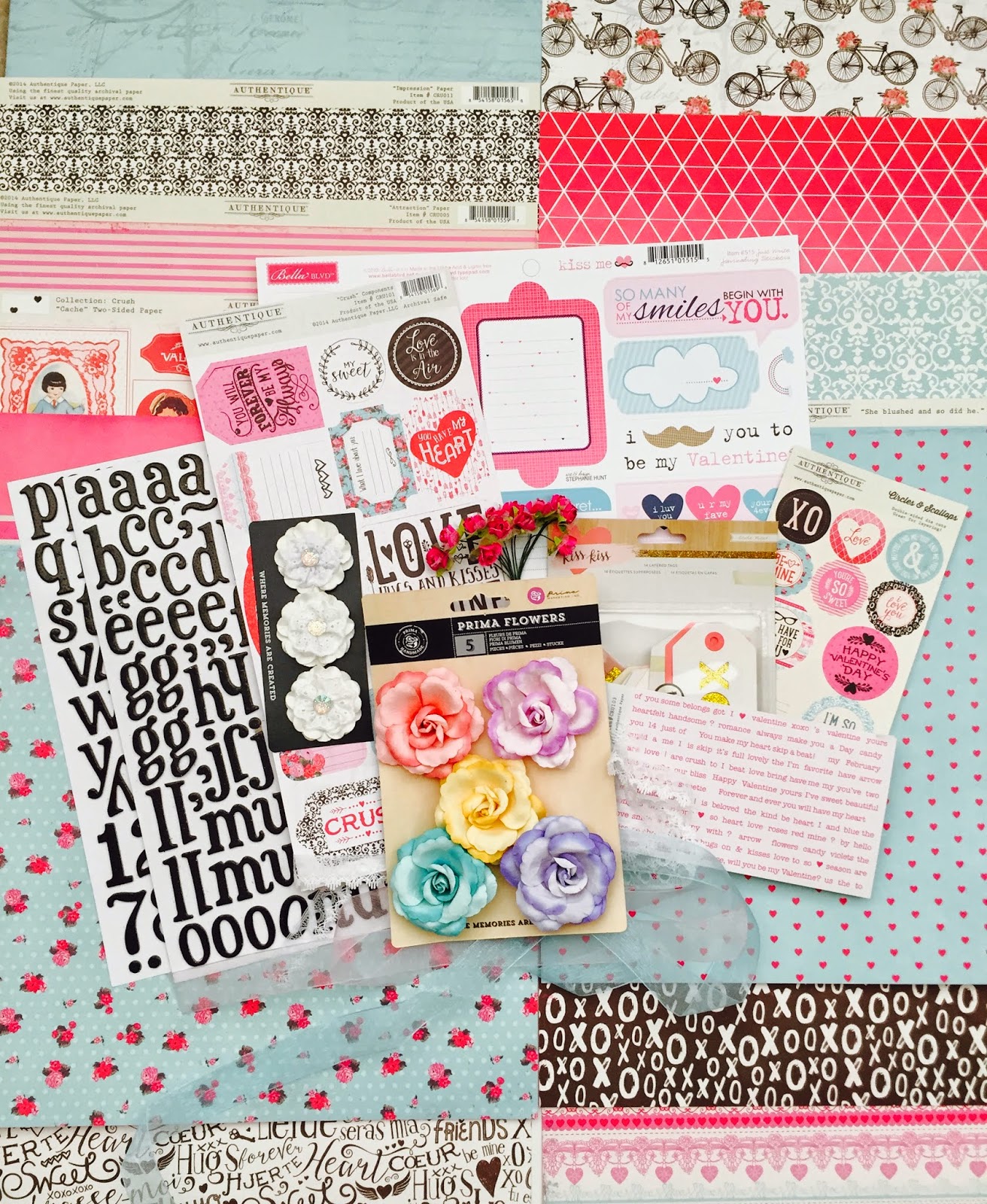 A Stash of Pretty Paper: XOXO - My Creative Scrapbook February Main Kit