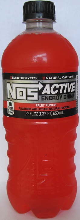 CAFFEINE!: Review for NOS Active--Fruit Punch