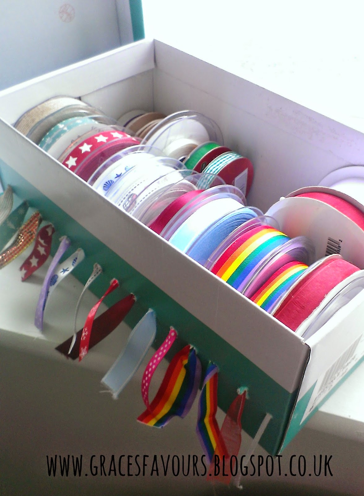 Grace's Favours - Craft Adventures: How To Make Ribbon Storage For Your ...