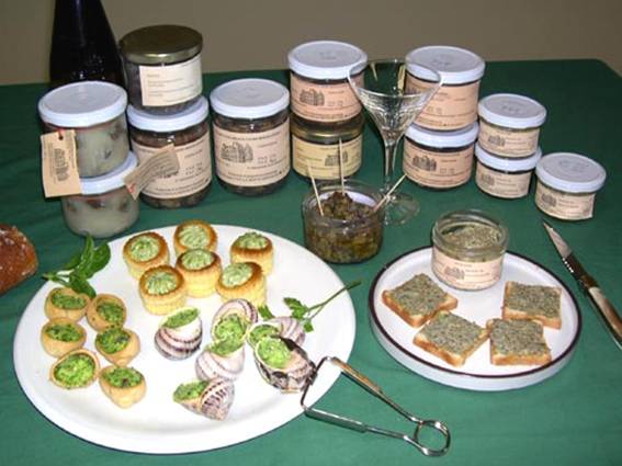 Escargot, raw snail dish from France ~ travell and culture