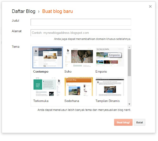 Langkah Langkah Membuat Blog Beserta Gambarnya - Cara Membuat Blog