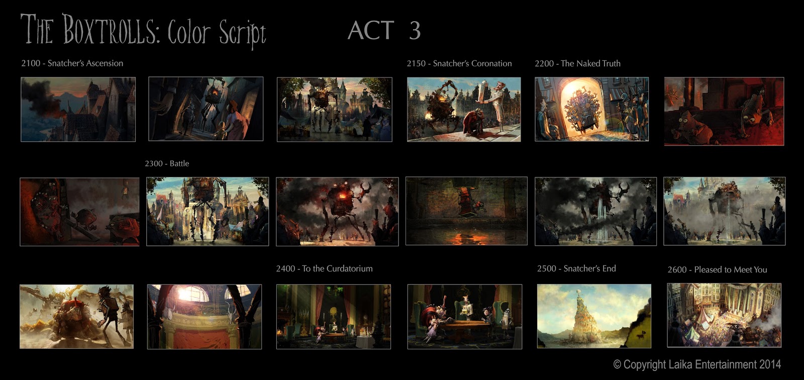 PAUL LASAINE: Portfolio: The Boxtrolls Color Script