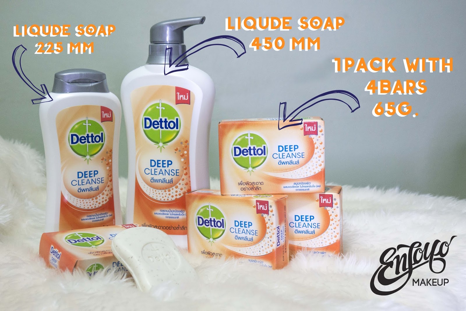 Enjoyomakeup Blog: REVIEW สบู่เดทตอล ดีพคลีนส์Dettol Deep clean soap