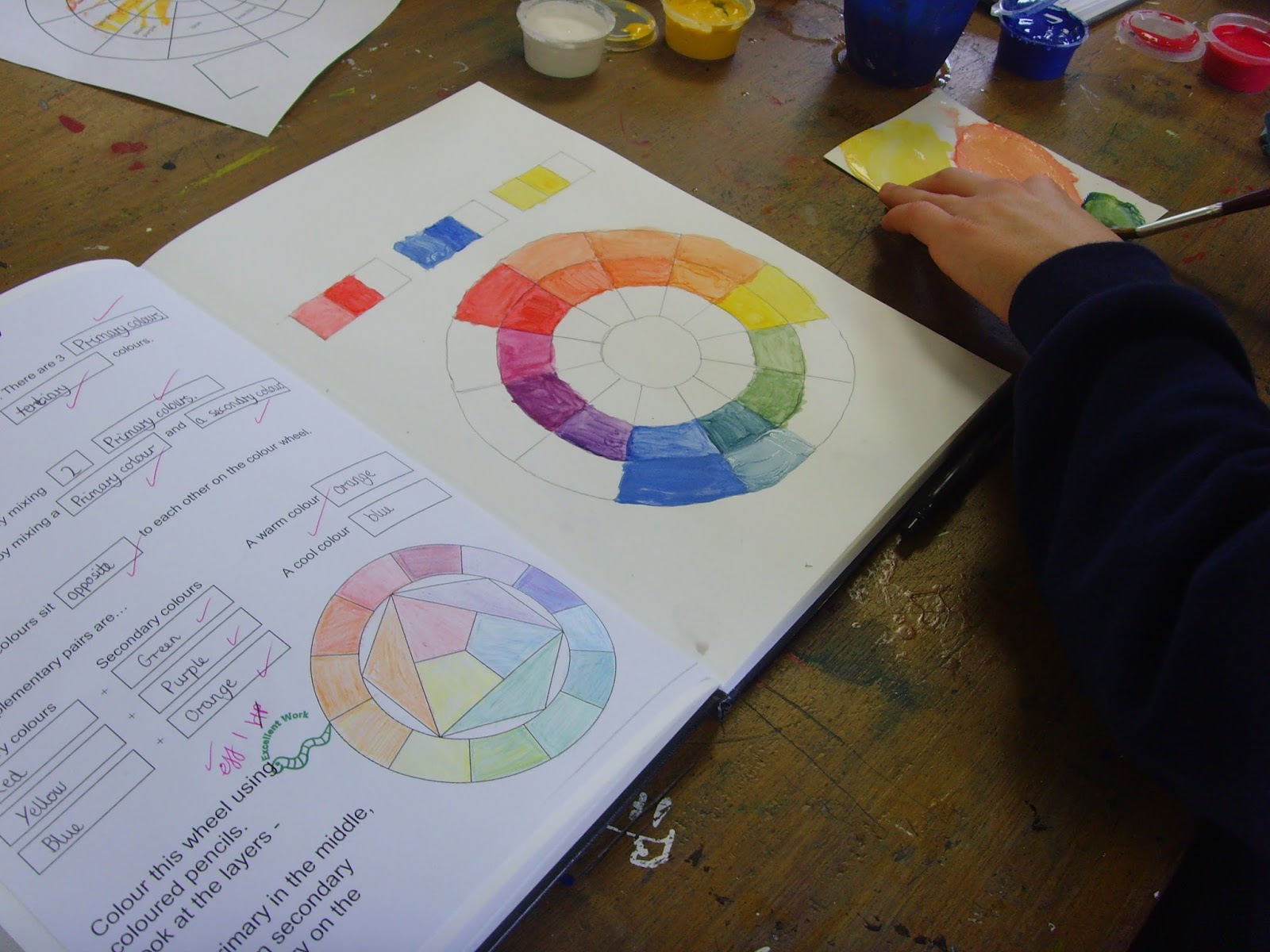 Corbet Art: Year 7 colour theory