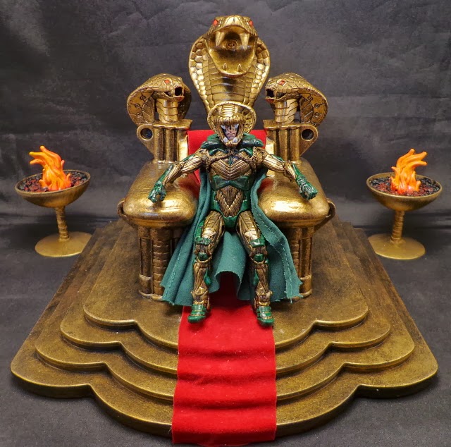 Stronox Custom Figures: GI Joe Serpentor with Cobra Throne